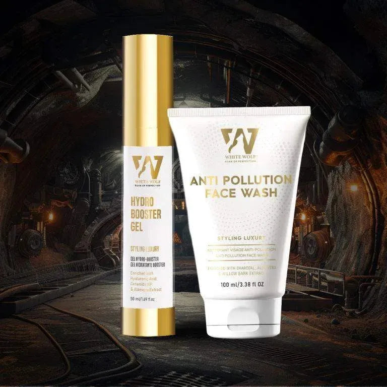 Hydro Booster Gel and Anti Pollution Face Wash Combo – White Wolf India